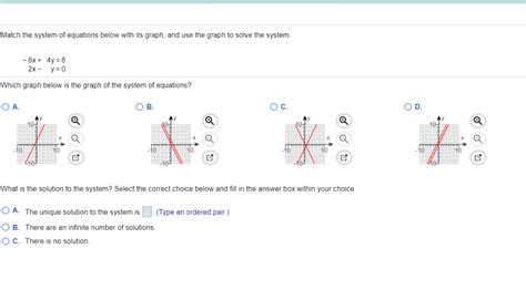Solved Match The System Of Equations Below With Its Graph Chegg Com