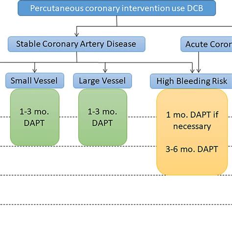 Algorithm For Dual Antiplatelet Therapy Dapt In Patients Treated With