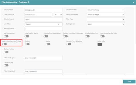 I Have Designed A Dashboard And Have Only A Single Option In The Filter