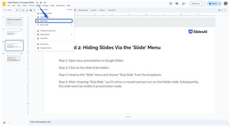 How To Hide Or Unhide A Slide In Google Slides 3 Easy Ways