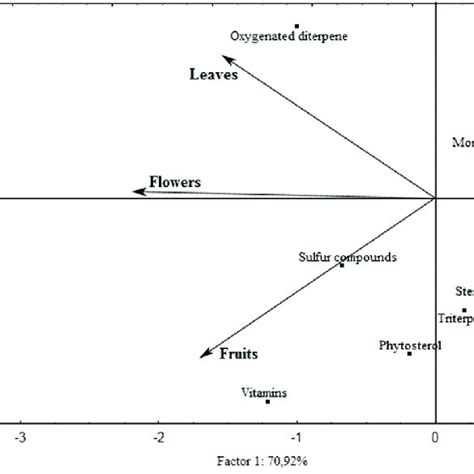 Biplot Of Principal Component Analysis Scores And Loadings For The Gas