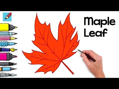 How To Draw A Simple Maple Leaf Step By Step Infoupdate Org
