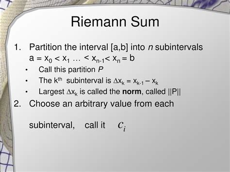 riemann sums and the definite integral ppt download