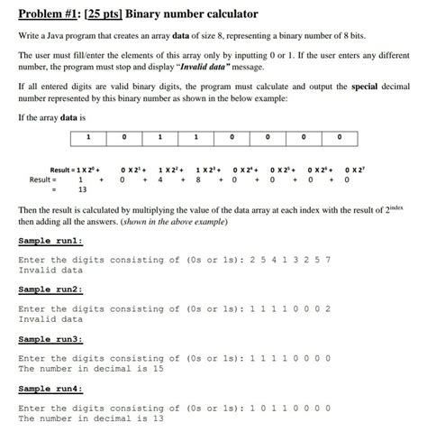 Solved Problem 1 25 Pts Binary Number Calculator Write A