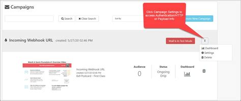 how to trigger direct mail from incoming webhooks postalytics