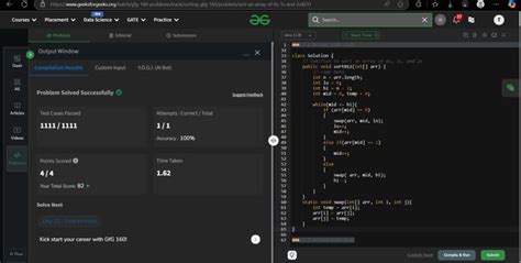 Gfg160 Gfg160 Geekstreak2025 Geeksforgeeks Dsa Codingchallenge Tanvi Dhanokar