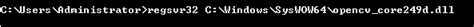 opencv 无法启动此程序，因为计算机中丢失opencv core249 dll。请尝试重新安装改程序已解决此问题 csulennon