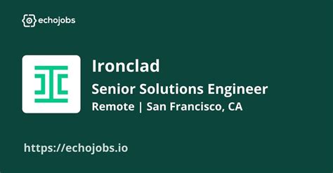 Ironclad Is Hiring Senior Solutions Engineer Enterprise Usd 180k 220k San Francisco Ca