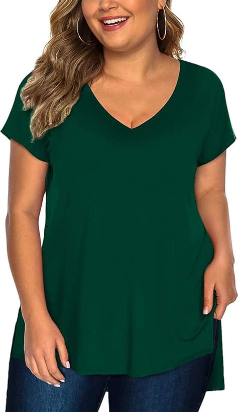 Amazon Com Green Plus Size Tops And Blouses