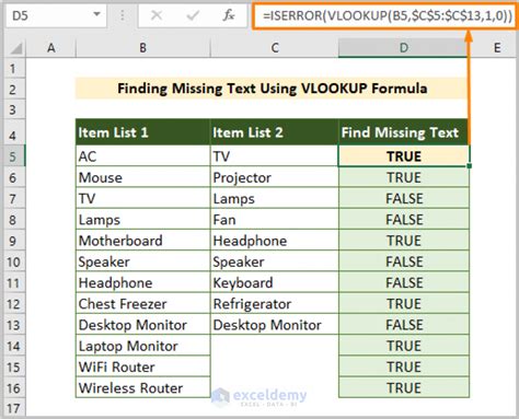 Excel Compare Text In Two Columns Fruitful Ways ExcelDemy
