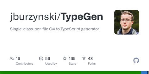 Github Jburzynski Typegen Single Class Per File C To Typescript Generator