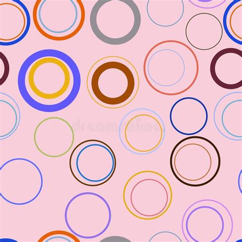 Seamless Abstract Conceptual Geometric Circles Bubbles Sphere Or Ellipses Pattern Effect Art