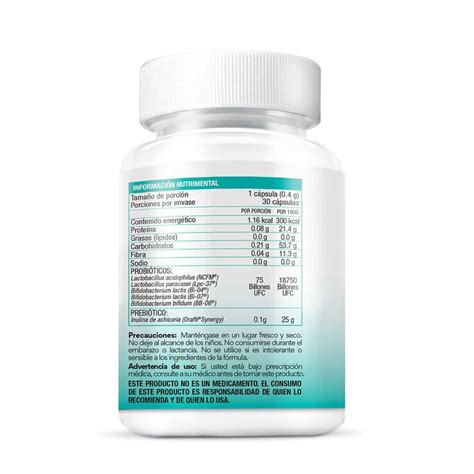 Bio B Probióticos 75 Billones Frasco 30 Cápsulas Lifi
