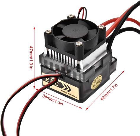 320a Brushed Electric Speed Controller Rc Model Esc Speed Controller With Fan High Voltage