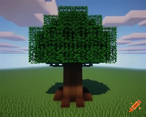 Minecraft Style Oak Tree On Craiyon