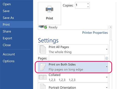 how to create double sided documents in microsoft word