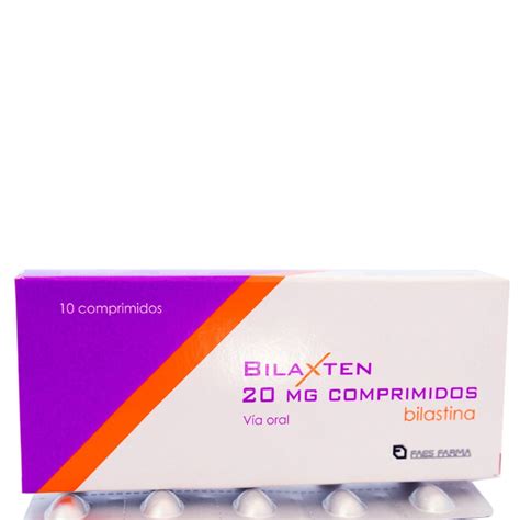 Bilaxten 20mg X 10 Comprimidos Siman El Salvador