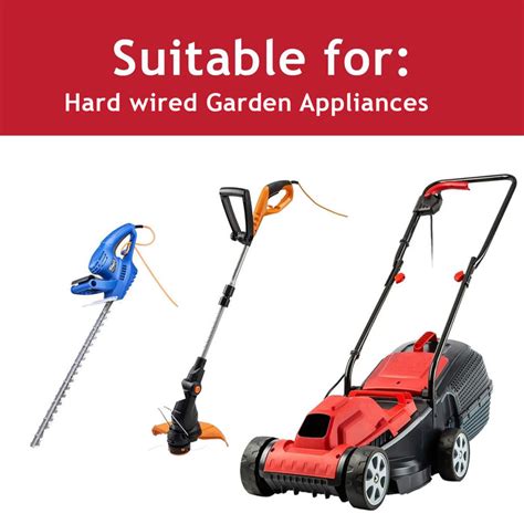 Power Cable For Hyundai Lawnmower Strimmer Hedge Trimmer 12m Mains Lea