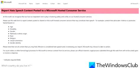How To Report Hate Speech Content To Microsoft