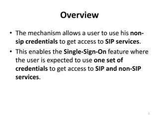 IETF98 3rd Party Authentication For SIP PPT