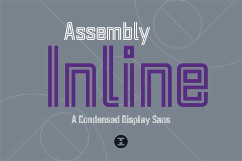 Assembly Inline Display Font Design Cuts Assembly Inline Display Font Design Cuts