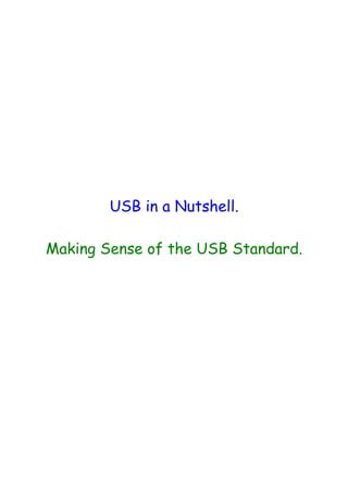 Usb In A Nutshell PDF Computer Peripherals Computing