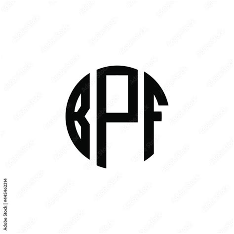 BPF Letter Logo Design BPF Letter In Circle Shape BPF Creative Three Letter Logo Logo With