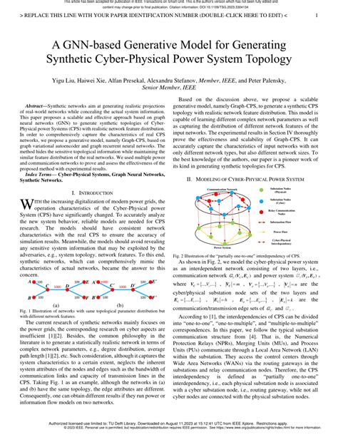 Pdf A Gnn Based Generative Model For Generating Synthetic Cyber