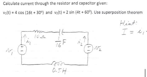 Solved Calculate Voltage V Given V T Sin T Volts And Chegg