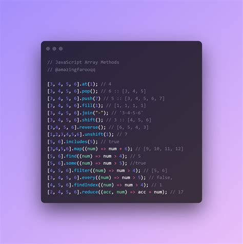 Farooq Web3 🇵🇰 On Twitter 💚 Javascript Array Methods 💚