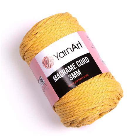 Cotton Macrame Cord 3mm Dark Yellow 764 Ritzz Art Hobby Market Cotton Macrame Cord 3mm Dark Yellow 764 Ritzz Art Hobby Market