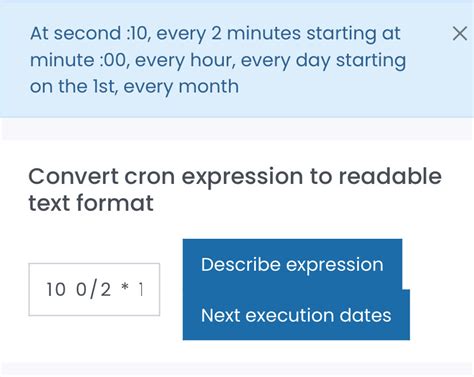 Cron Expression With Different Start Time In Test Schedule Trigger