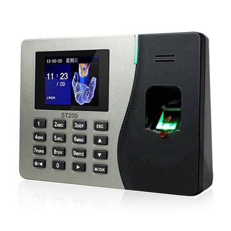 Clocking In Machine St200 Time Clocks For Employees Fingerprint Password Attendance Machine