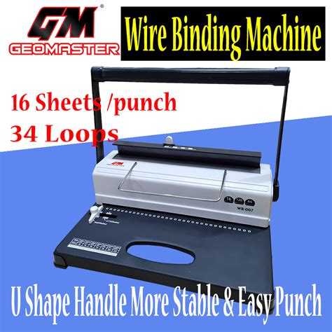 Gm 31 Wire Binding Double Wire Binding Machine Geomaster Lazada