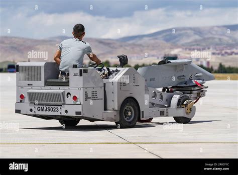 Konya Turkiye June 30 2022 Pushback Vehicle In Konya Airport