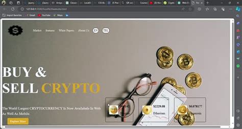 Created A Crypto Currency Landing Page Venkata Kumar Teja Ayodhya