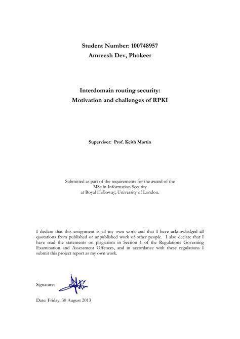 pdf interdomain routing security motivation and challenges of rpki