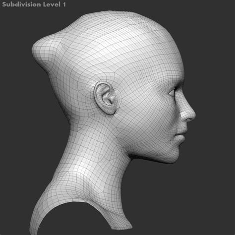 Female Head Obj Female Head Obj