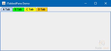 How Do I Set The Colors Of Jtabbedpane Tabs Learn Java By Examples