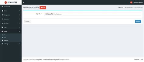 genigniter crud generator codeigniter by denthemes codester