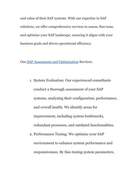 Ppt Sap Assessment And Optimization Drive Efficiency With Denpro