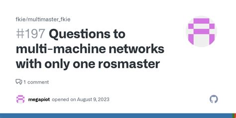 questions to multi machine networks with only one rosmaster · issue