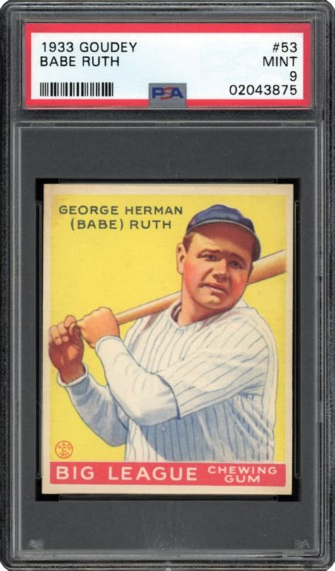 The 10 Most Valuable Trading Cards Ever Sold From Babe Ruth To Mickey Mantle Sneakers Sports