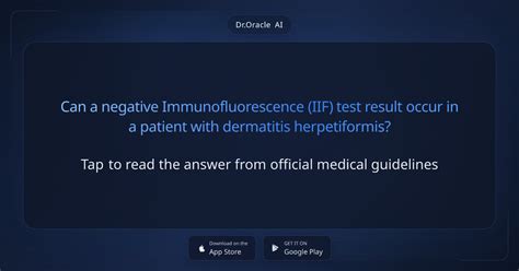Can A Negative Immunofluorescence Iif Test Result Occur In A Patient