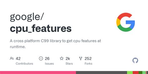 GitHub Google Cpu Features A Cross Platform C Library To Get Cpu Features At Runtime