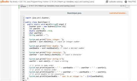 Solved 219 Ch 2 Warm Up Variables Input And Casting