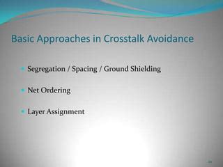 Crosstalk Minimisation Using Vlsi PPTX