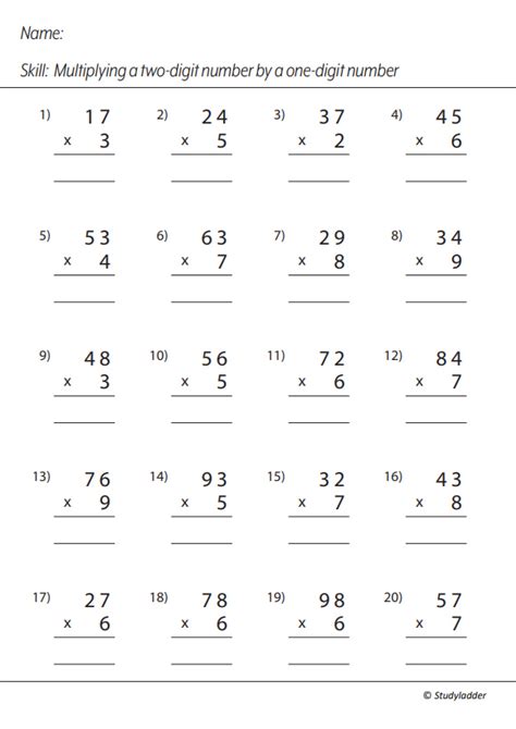 Multiplying A Two Digit Number By A One Digit Number Written Strategy