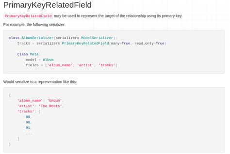 Drf Serializer Relations