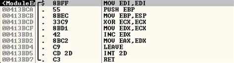 X86 Ollydbg Instructions Are Splitted Reverse Engineering Stack